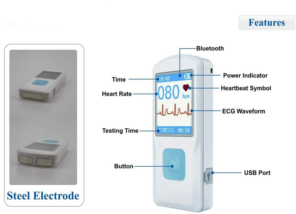 Advanced Portable ECG Monitor for Heart Health – MEDASIA HEALTHCARE