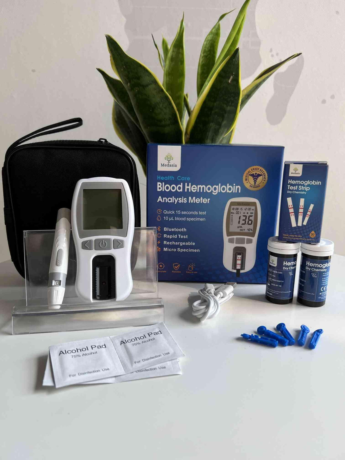 Bluetooth Hemoglobin Meter for Fast, Accurate Testing – MEDASIA HEALTHCARE